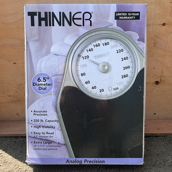 Conair | Other | Thinner Xl Dial Analog Scale Black Matte And Silver ...